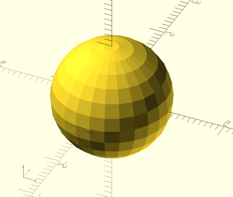 sphere() – OpenSCAD