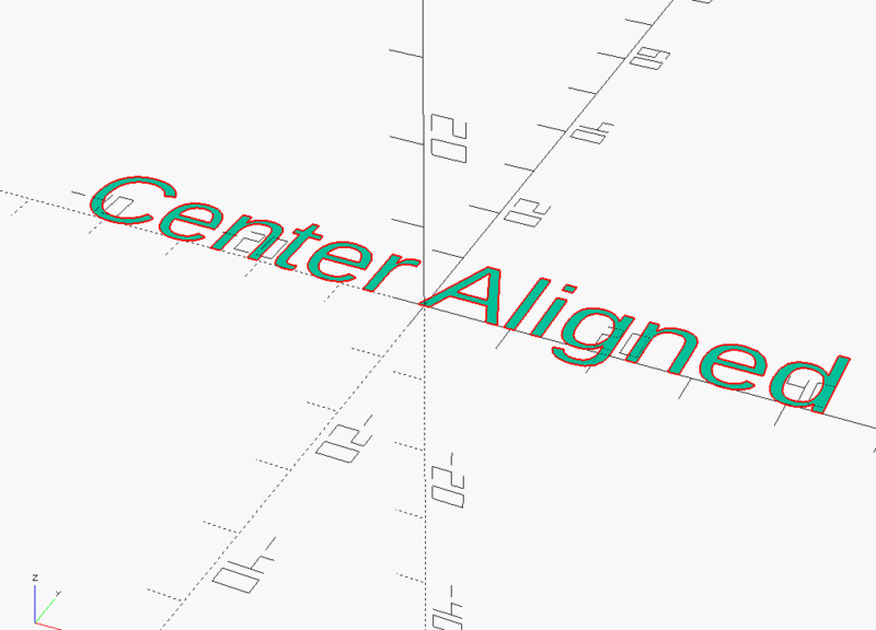 text() – text command tutorial – OpenSCAD